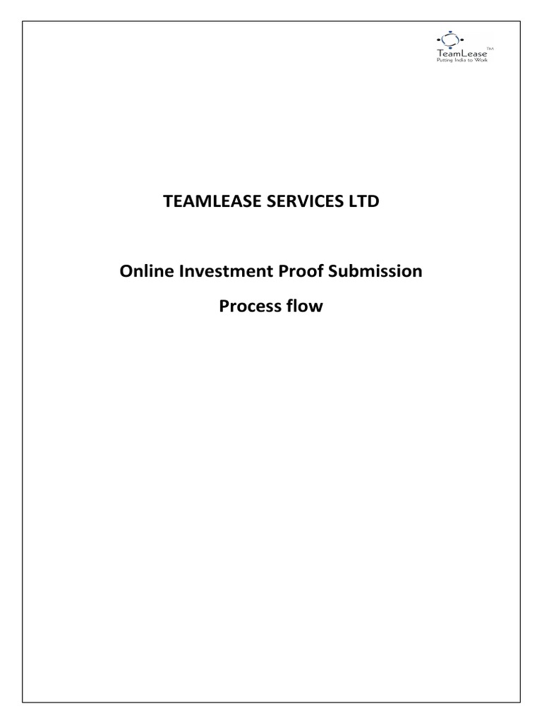 Investment Proof Submission Guide | PDF | Employment | Taxes