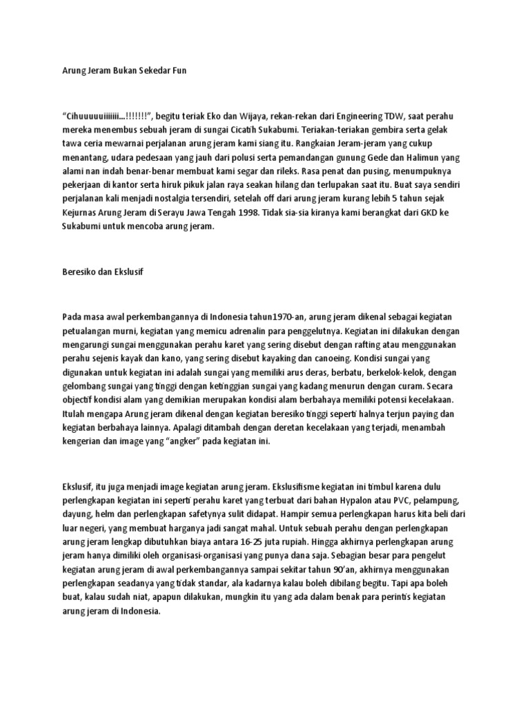 Arung Jeram Dari Psikologi | PDF