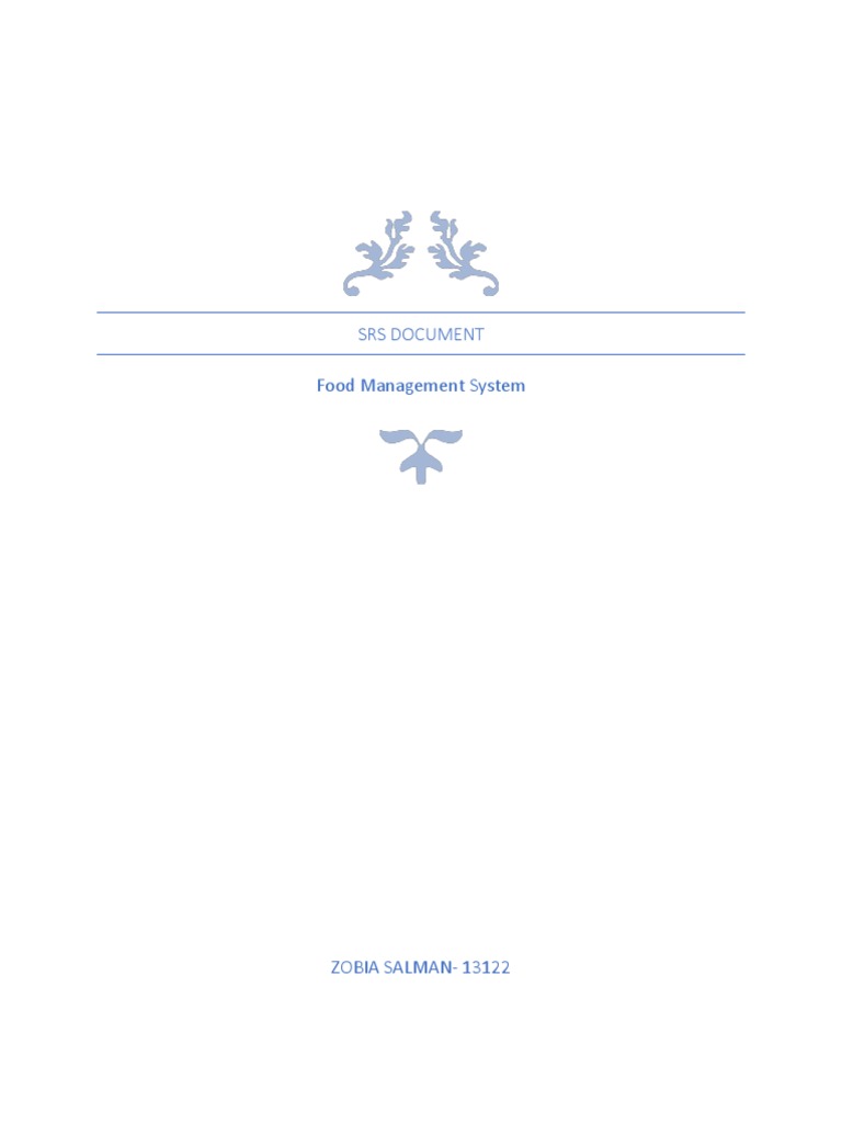 Food Management System | PDF | Qr Code | Web Application