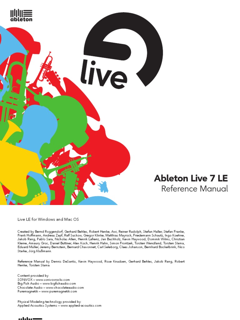 Ableton Live 7 Le Manual en | PDF | Synthesizer | Computer File