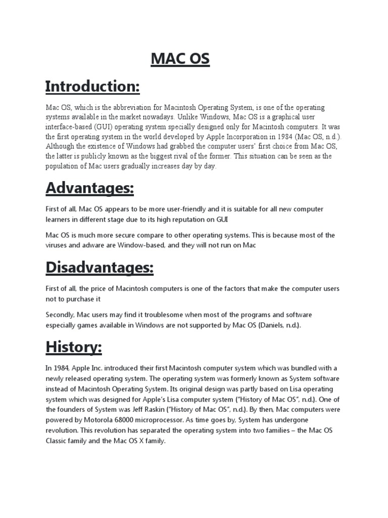 Mac Os | PDF | Mac Os | Operating System