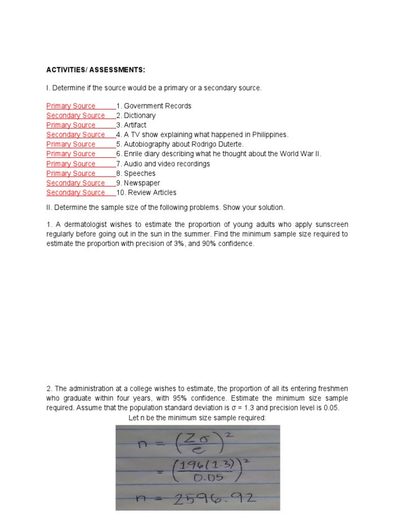 Module 2 | PDF | Sampling (Statistics) | Sample Size Determination