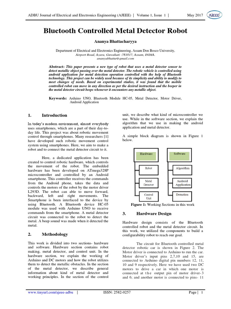 Metal Detecting Robot - Bluetoot | PDF | Graphical User Interfaces | Diode