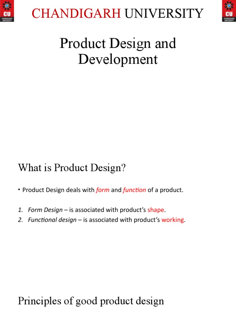 Principles of Product Design Overview | PDF | Marketing | Sales