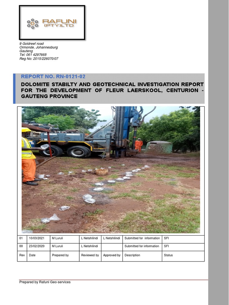Final RN - 0121.2 Geotech Report - Fleur Learskool Primary School ...