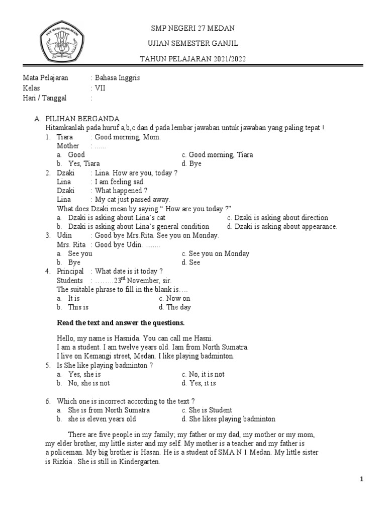 Read The Text and Answer The Questions | PDF