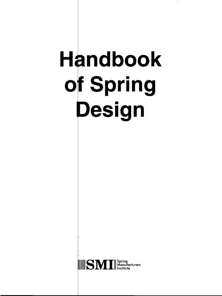 Handbook of Spring Design | PDF | Young's Modulus | Stress (Mechanics)