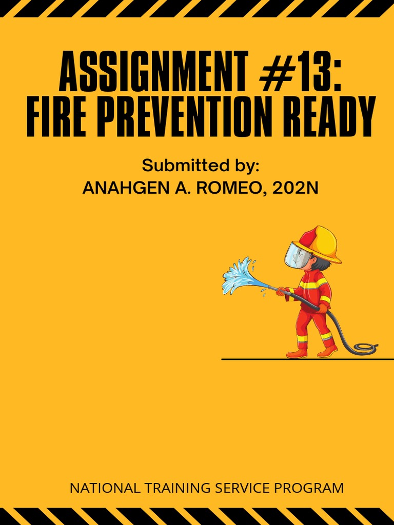 Assignment #13 Fire Prevention Ready | PDF | Politics | Social Science