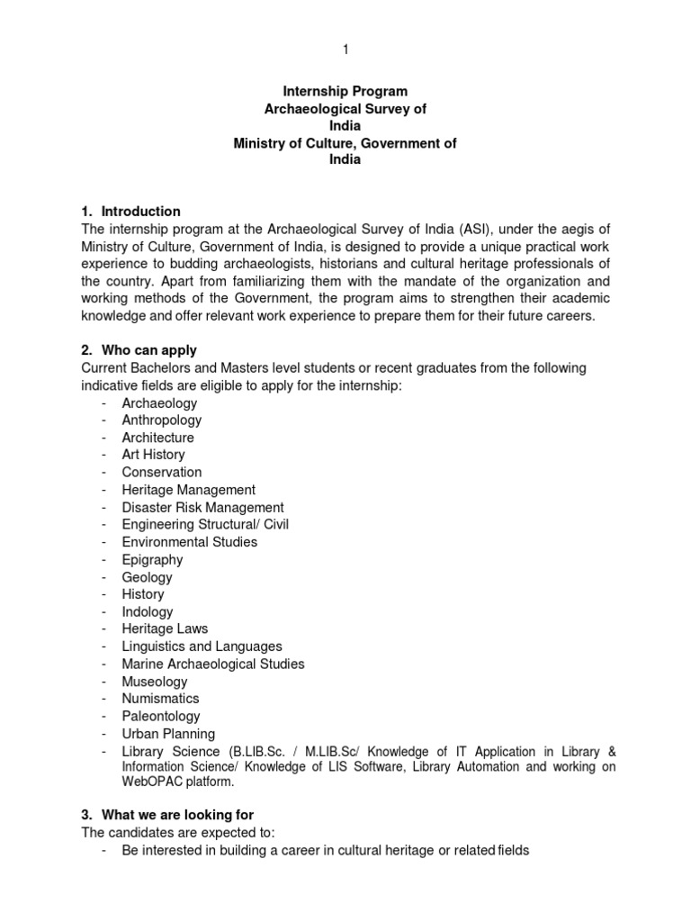 Asi Internship Final Pdf Internship Job Hunting