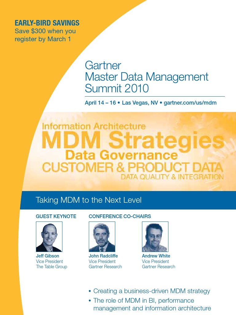 2010 MDM Agenda Brochure | PDF | Business Intelligence | Strategic ...