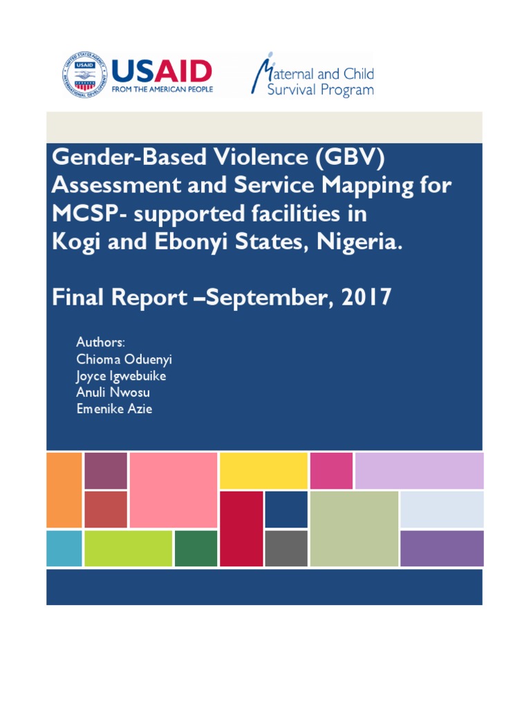 GBV Assessment in Kogi and Ebonyi States | PDF | Violence Against Women ...