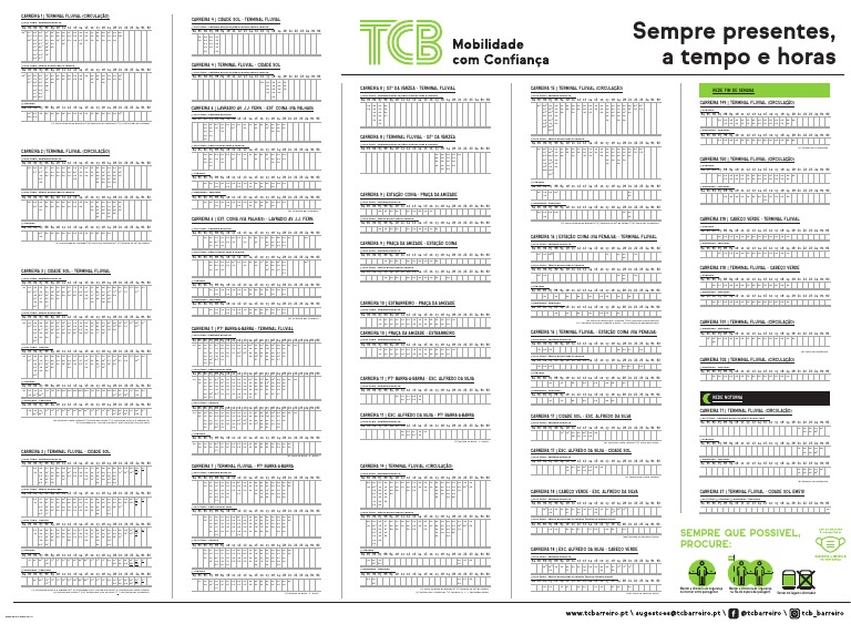 Horarios TCB Set2021 | PDF