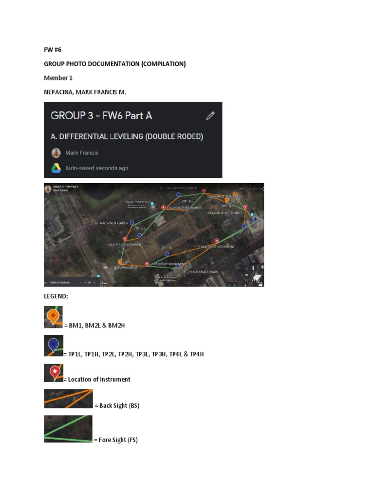 Rubenecia - Field Work No. 6 - Differential Leveling With Turning ...