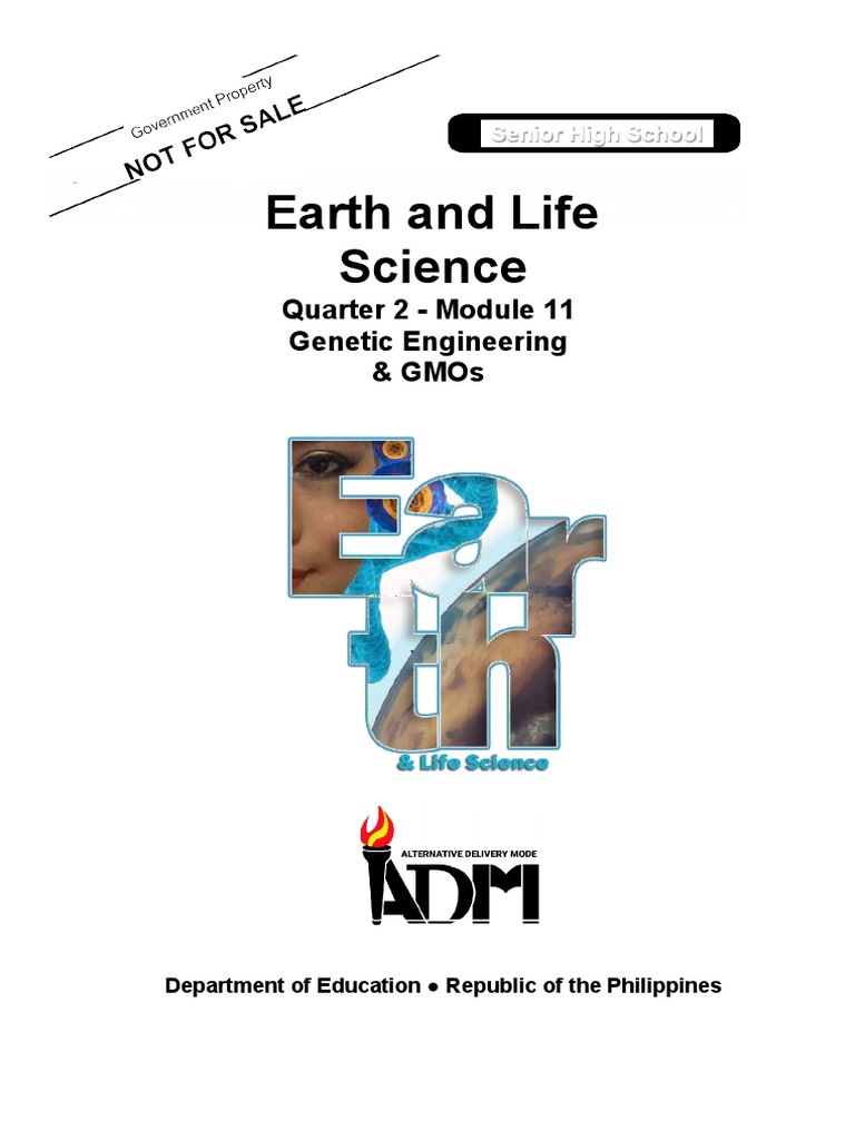Earth and Life Science: Quarter 2 - Module 11 Genetic Engineering ...