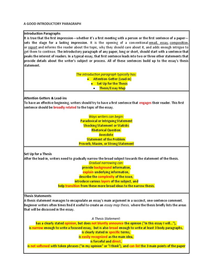 Intro Paragraph & Essay Structure | PDF | Essays | Racial Profiling