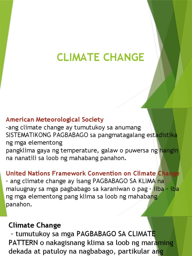 Climate Change Powerpoint | PDF