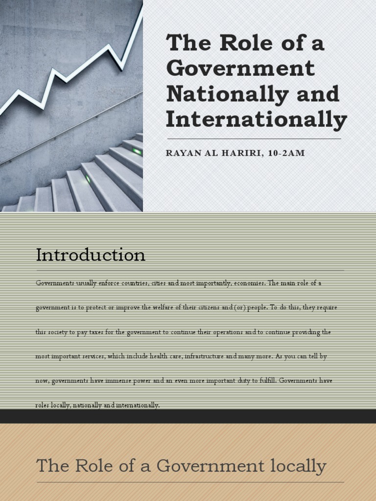 Government Roles: Local, National, International | PDF | Taxes ...