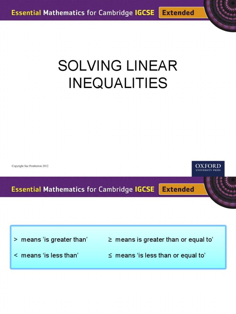 Solving Linear Inequalities: A Step-by-Step Guide to Solving Linear ...