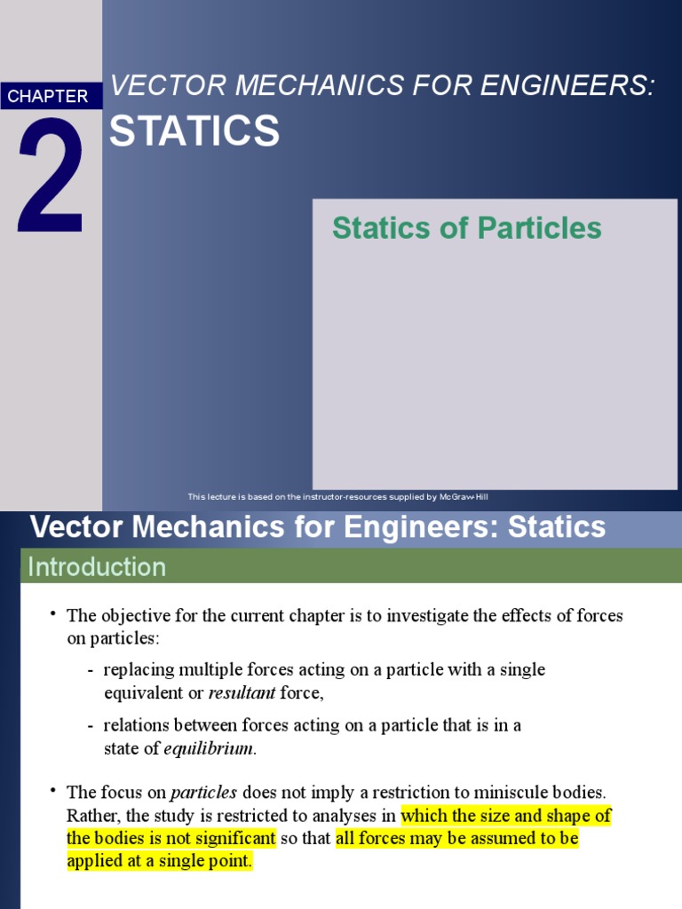 Ch02 - Statics of Particles - Part 1 | PDF | Euclidean Vector | Force