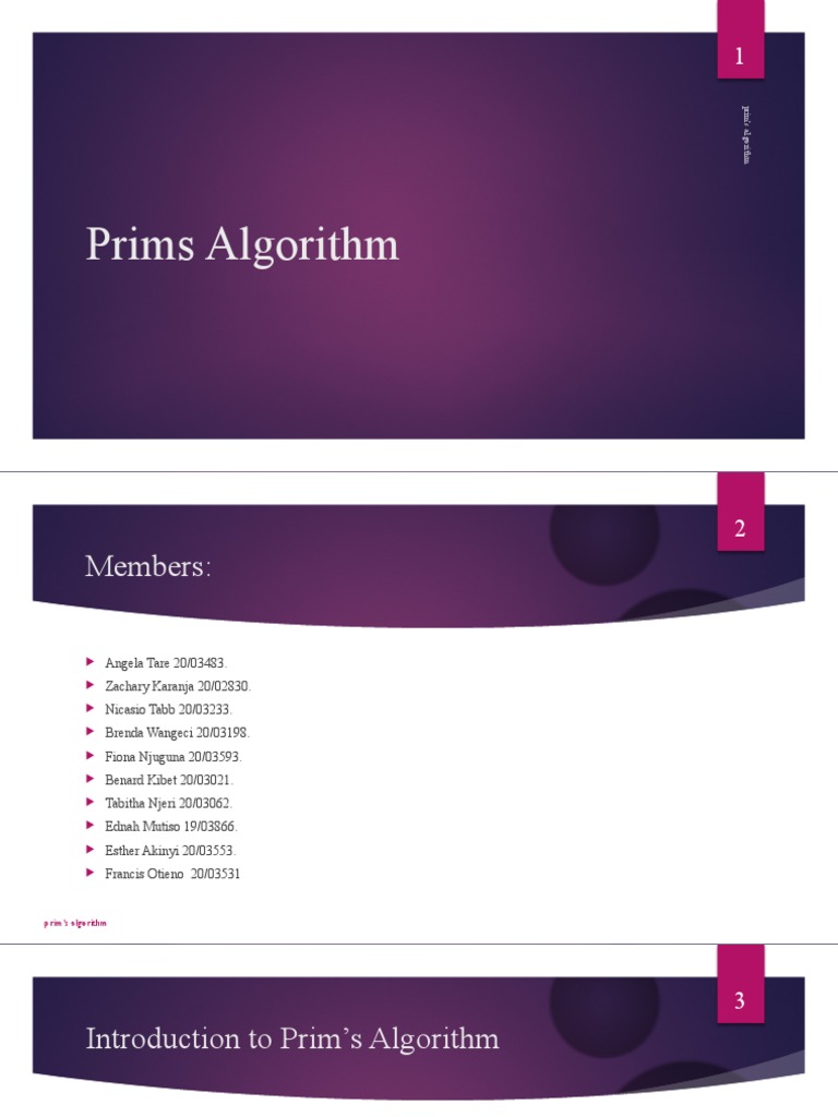 Prims Algorithm | PDF | Discrete Mathematics | Mathematical Relations