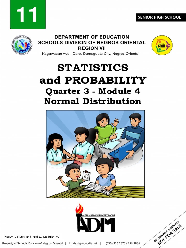 Stat - Prob Q3 Module 4 | PDF | Normal Distribution | Probability ...