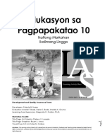 EsP 10 Modyul 10 Ang Pagmamahal Sa Bayan | PDF