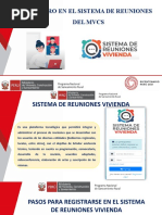 Registro en Sistema de Reuniones MVCS | PDF