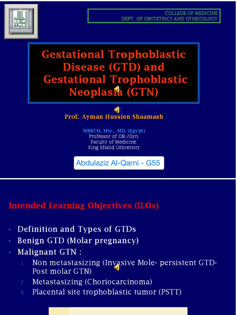 Prof. Ayman - GTDand GTN - Notes | PDF | Metastasis | Human Chorionic ...