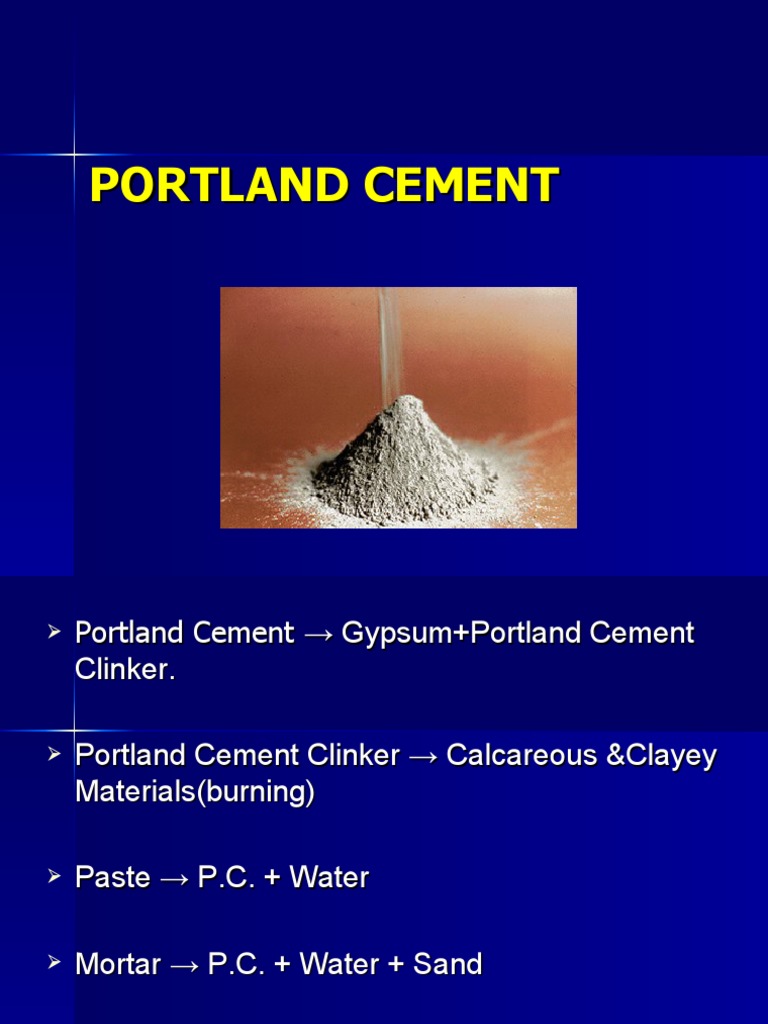 Portland Cement 1 | PDF | Cement | Concrete