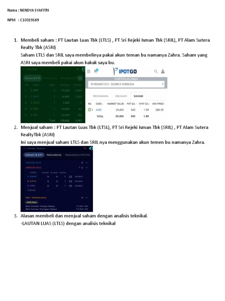 Analisis Saham | PDF