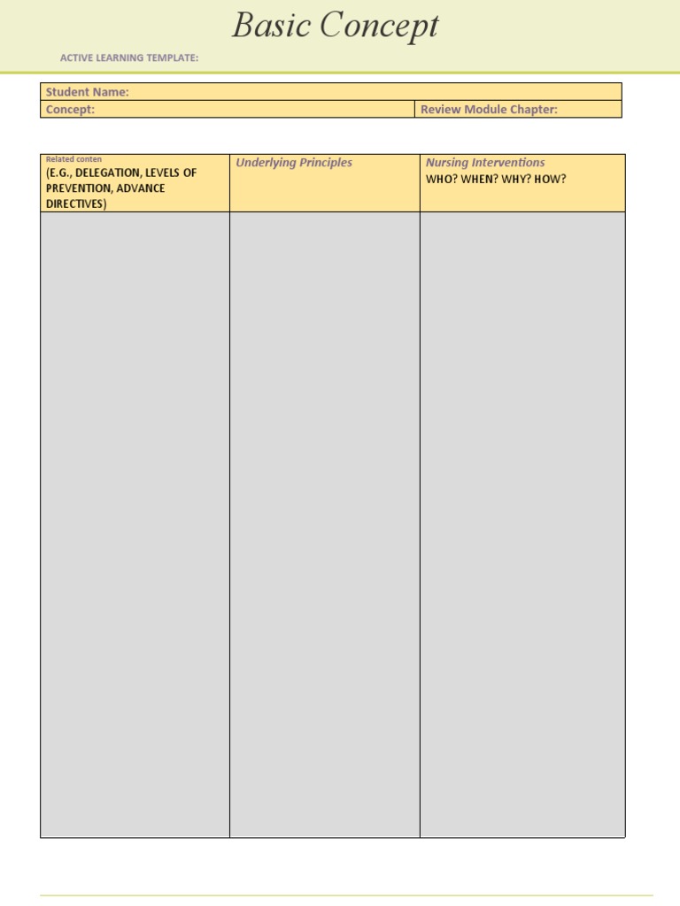 Basic Concept Word Version | PDF
