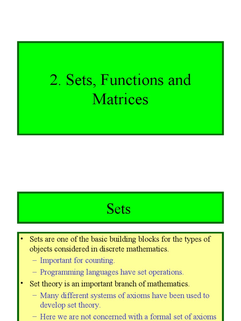 Mt131 Tutorial 2 Sets Functions Matrices 2 Pdf Function Mathematics Set Mathematics