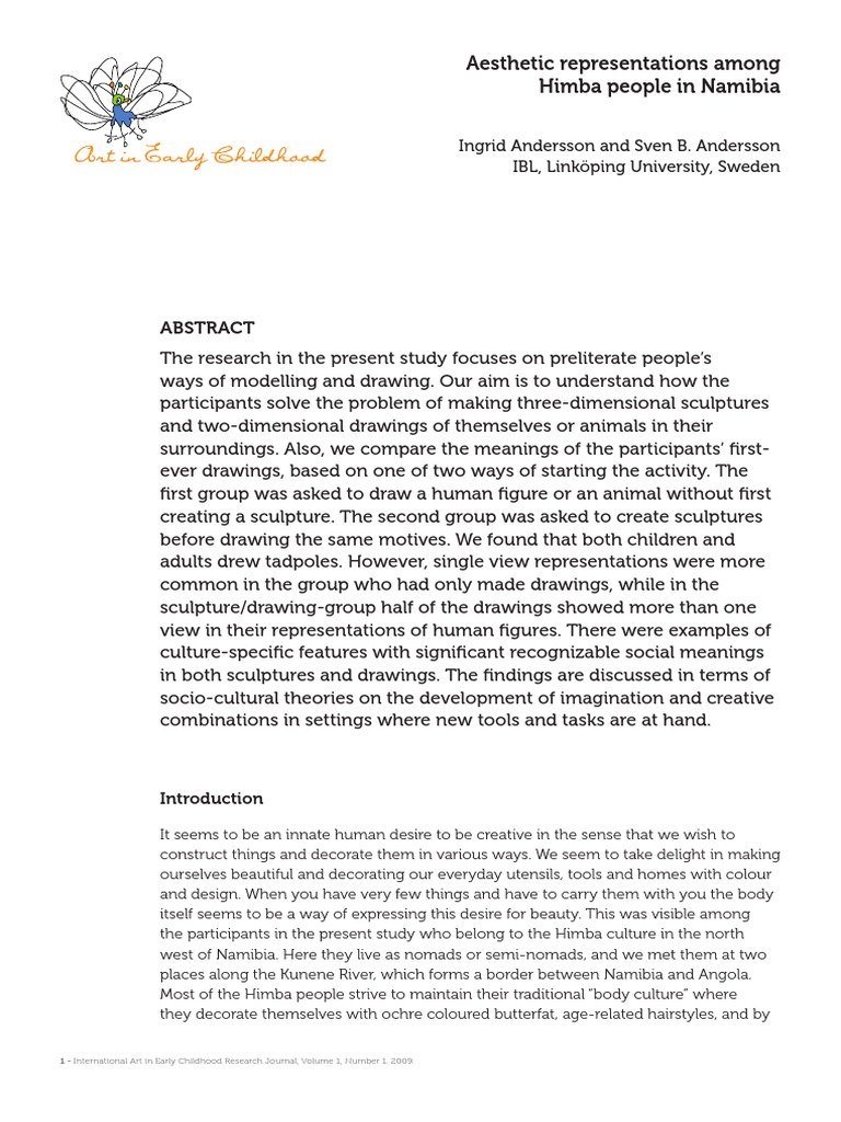 Aesthetic Representations Among Himba People in Namibia | PDF ...