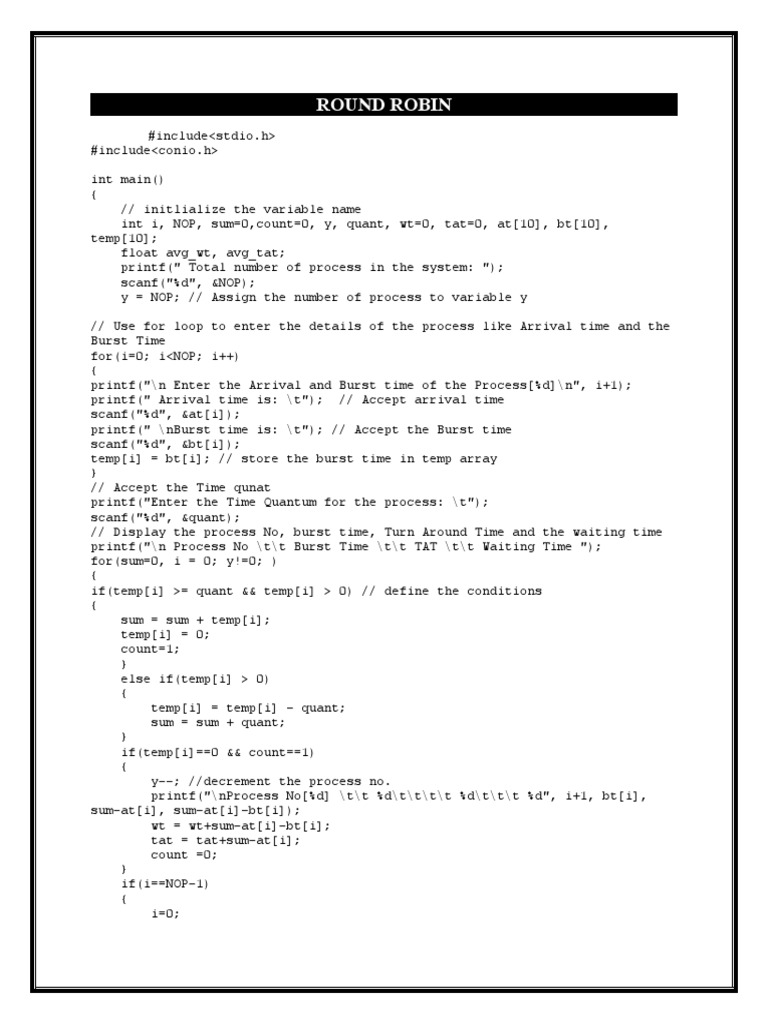 Comparison of CPU Scheduling Algorithms: First Come First Serve ...