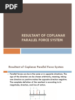 Lecture 9 - Resultants of Coplanar Force Systems | PDF | Force | Euclidean Vector