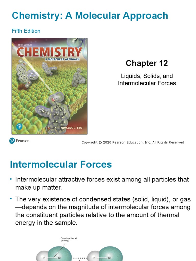 Chapter 12 Student Notes | PDF | Chemical Polarity | Intermolecular Force