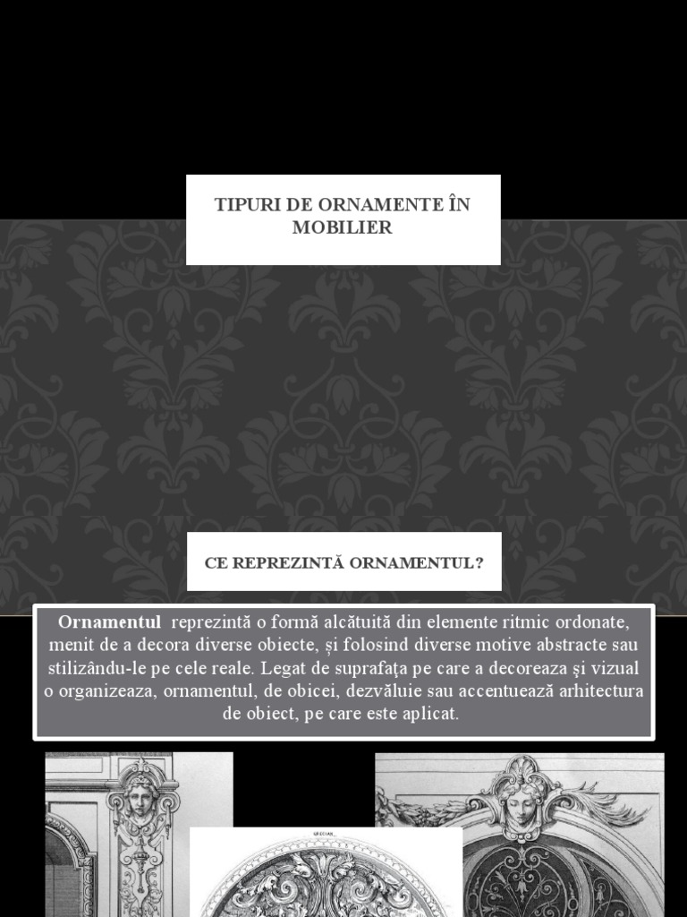 Tipuri de Ornamente În Mobilier | PDF