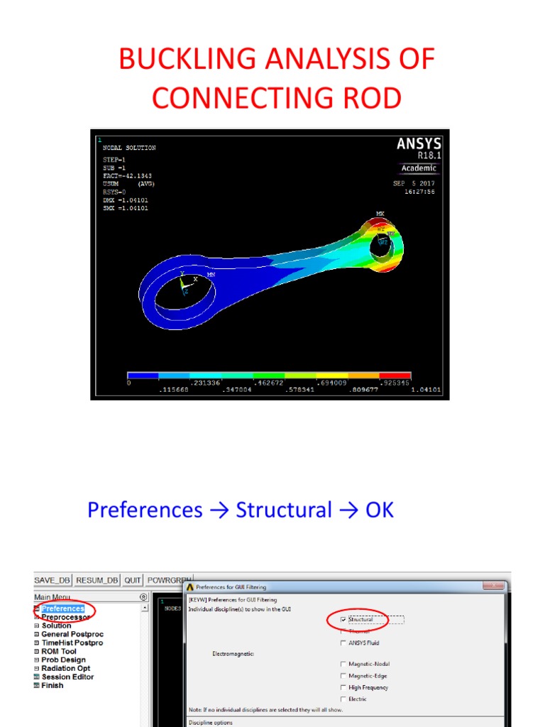Buckling Analysis of Connecting Rod (Modeling) | PDF | Buckling ...