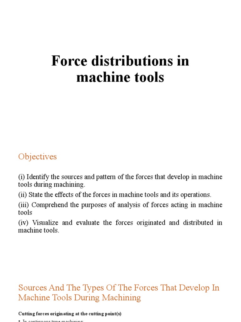Force Distributions in Lathe Parts | PDF | Force | Machine Tool