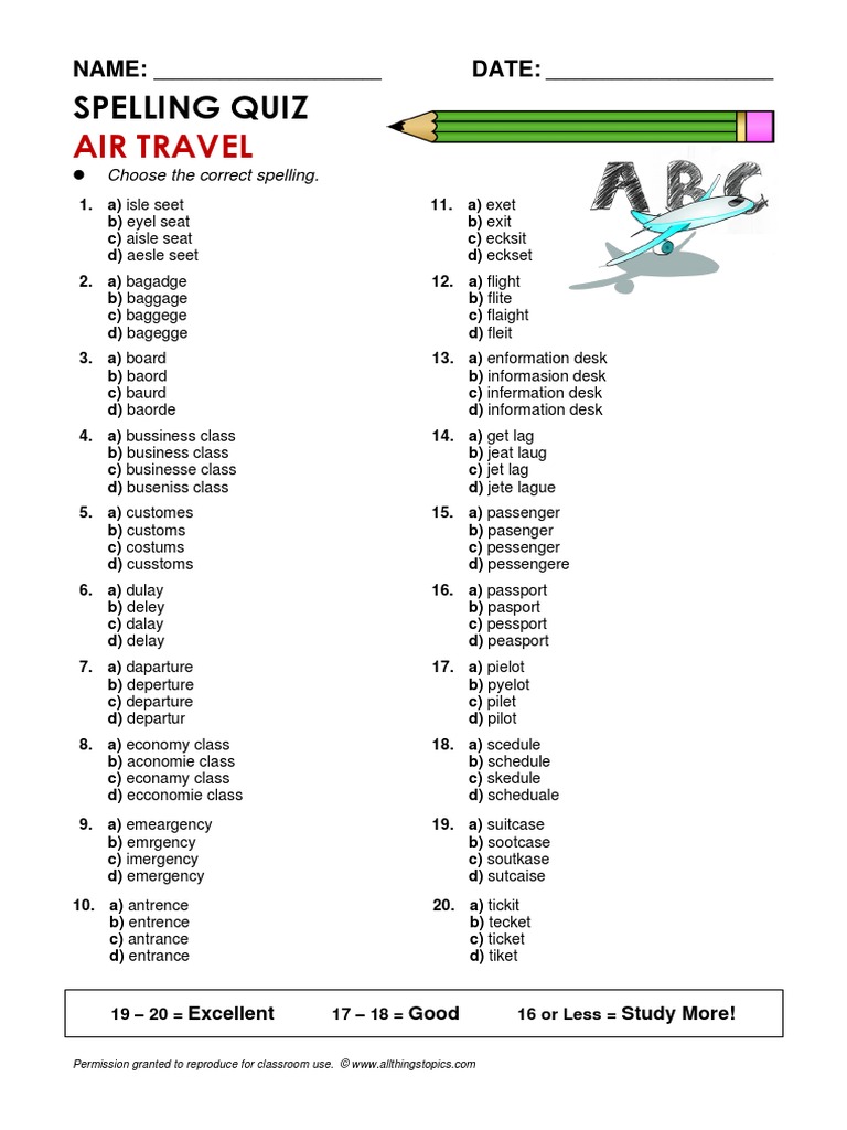 Airports and Air Travel - Quiz | PDF | Business Class | Baggage