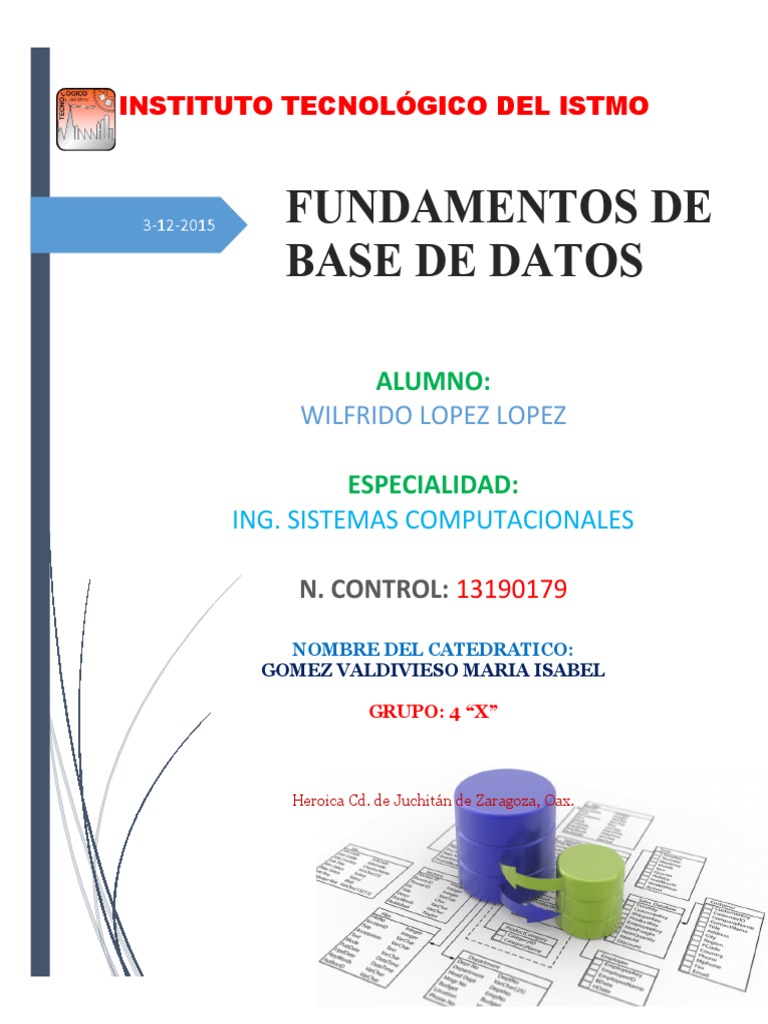 Fundamentos Base de Datos | PDF | Bases de datos | Base de datos relacional
