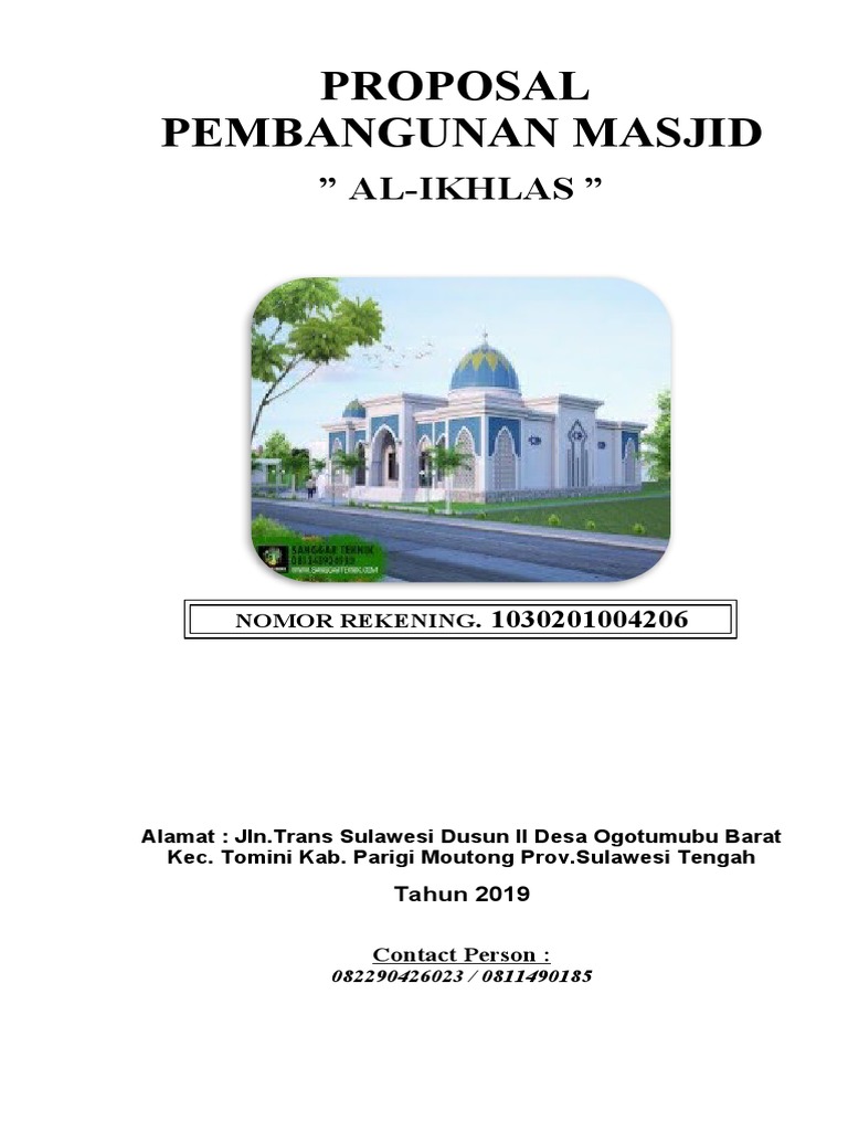 Proposal Masjid Al Ikh As | PDF
