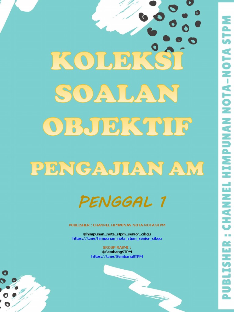 Pam Koleksi Soalan Pam Sem 1 | PDF