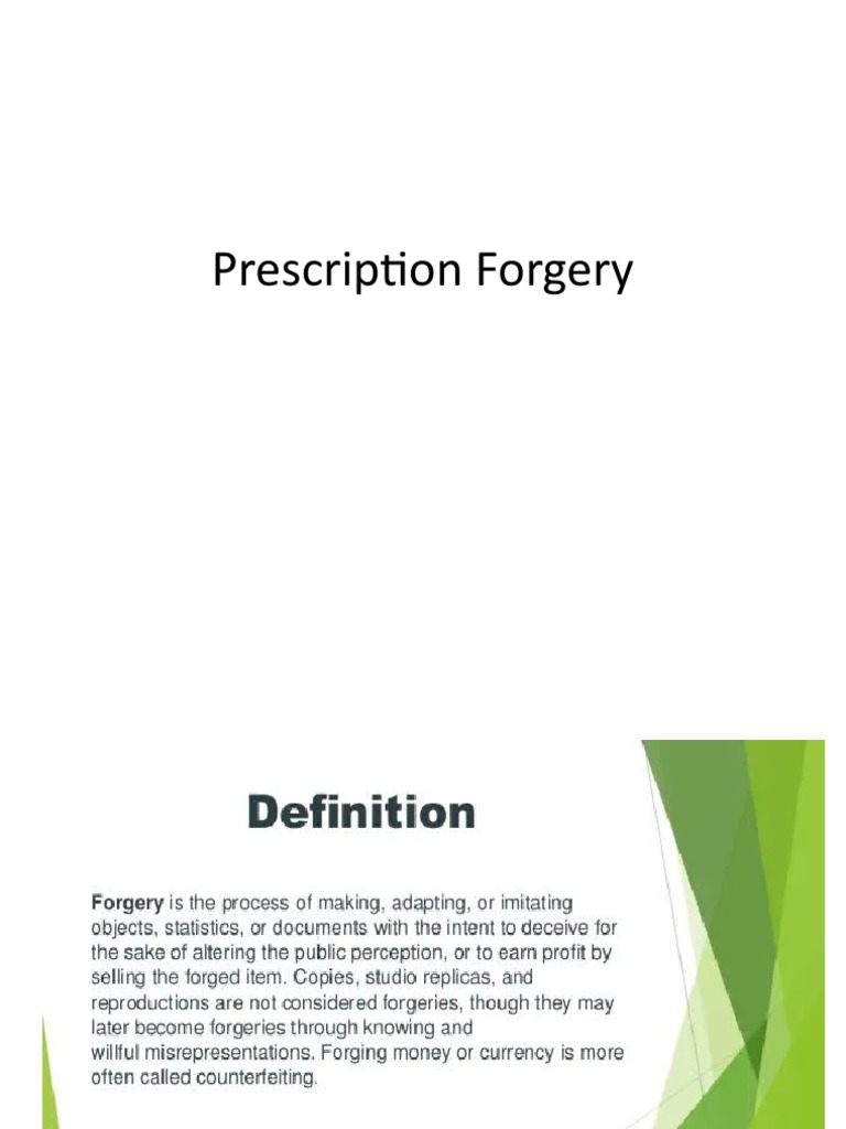 Prescription Forgery | PDF | Self-Improvement | Wellness