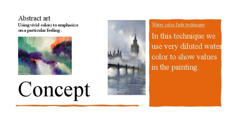 Concept: in This Technique We Use Very Diluted Water Color To Show ...