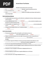 Ancient Rome Unit Test Study Guide | PDF | Roman Republic | Ancient Rome