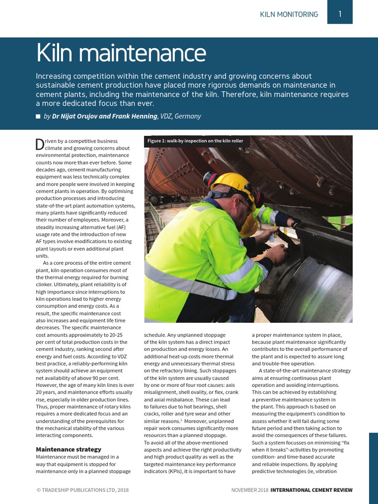 Fachartikel ICR 2018 11 VDZ Kiln Maintenance en | PDF | Cement