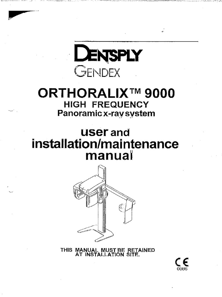 Gendex Orthoralix 9000 User and Installation M. | PDF