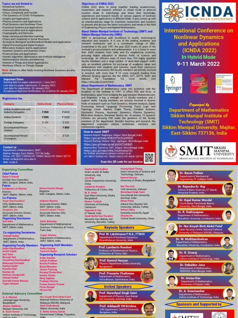 International Conference On Nonlinear Dynamics and Applications (ICNDA ...