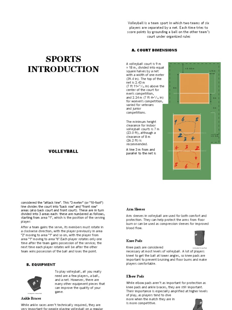 Sports Introduction | PDF | Volleyball | Hobbies